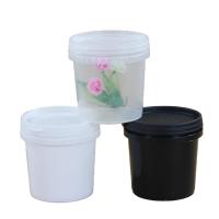 China Food Grade Candy Snack Bucket Clear Sealed Jar 1L Capacity ISO9001SGS Accredited for sale