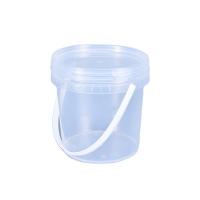 China Food Grade Candy Snack Bucket Clear Sealed Jar 1L Capacity ISO9001SGS Accredited for sale