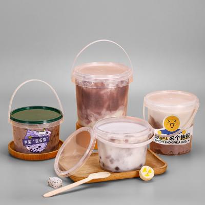 China Enjoy Delicious Ice Cream with Our 16oz Butter Spread Box 350ml-700ml Plastic Bucket for sale
