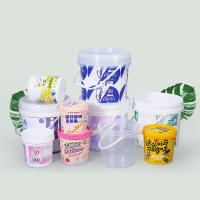 China Round Plastic Paint Bucket With Seal Lid Can Customize Logo For Recycling With Round Shape for sale