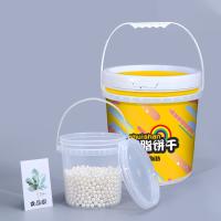 China Customizable 1L-20L Clear Food Grade Snacks Milk Tea Packing Bucket With Lid for B2B for sale