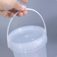 China Customizable 1L-20L Clear Food Grade Snacks Milk Tea Packing Bucket With Lid for B2B for sale