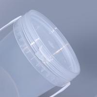 China Customizable 1L-20L Clear Food Grade Snacks Milk Tea Packing Bucket With Lid for B2B for sale