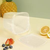 China 500ml Plastic Bucket with Green Lid and Handle for Ice Cream and Food Storage Container for sale