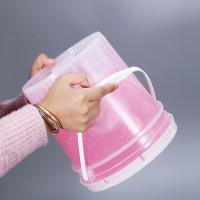 China 20liter PP Plastic Bucket Handle Lid For Customrized Logo Paint Packaging with No Leakage for sale