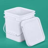 China 5L Square Food Grade HDPE Bucket with Custom Printing - High Density Polyethylene Container for Storage and Organization for sale