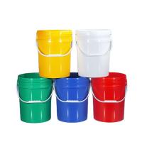 China 20L Durable PP Recycled Plastic Bucket for Customized Printing Food Grade Chemical Paint for sale