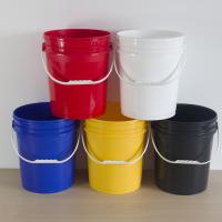 China 20L Durable PP Recycled Plastic Bucket for Customized Printing Food Grade Chemical Paint for sale