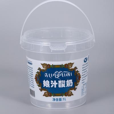 China Custom Logo IML Plastic Cheese Ice Cream Packaging Box with ISO9001 SGS Certificate - 7 Day Production & Food Grade Materials for sale