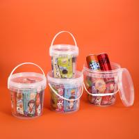 China IML Printing 1L Food Grade PP Plastic Snacks Packaging Bucket for Candy and Chocolate for sale