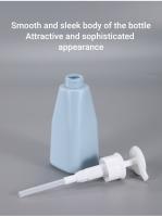 China 330ml 11oz Round Shoulder Pump Cap Bottle for Body Lotion Hand Wash Cleanser Skin Care Products for sale