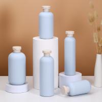China Blue Soft Touch Cosmetic Bottle Packaging 50ml-1000ml for Serum Lotion Shampoo Conditioner for sale