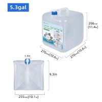 China Food Grade LDPE Collapsible Bucket 5-20L Capacity with Custom Logo for Outdoor Camping and Storage for sale