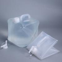 China 5 Gallon Collapsible Water Container 20L LDPE Bag with Tap for Sanitizer Storage -20℃ to 85℃ Temperature Range for sale