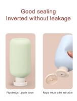 China Avocado Green Flip Top Cap Pump Bottle 100ml-500ml for Cosmetic Skincare Packaging with OEM Options for sale