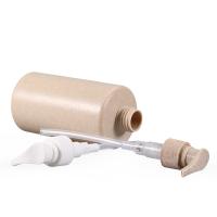 China Biodegradable Wheat Straw Cosmetic Bottles 100-500ml for Body Lotion Shower Gel Shampoo Packaging for sale