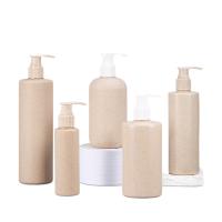 China Custom Biodegradable Wheat Straw Packaging Containers for Body Lotion & Shampoo - 100% Eco-Friendly Material for sale