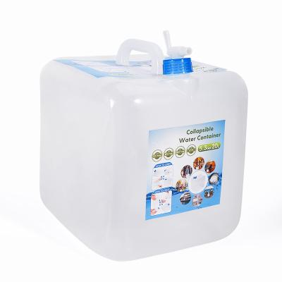 China 2L 10L 15L 20L LDPE Folding Collapsible Transparent Liquid Container for Outdoor Camping Gear for sale