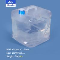China 2L 10L 15L 20L LDPE Folding Collapsible Transparent Liquid Container for Outdoor Camping Gear for sale