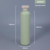 China Umetass 260ml Green Plastic Bottle for Cosmetic Liquids and Serums - Round Container Design for sale