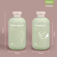 China Flip Top Cap HDPE Plastic Bottle Packaging For Shampoo Lotion Cosmetic Container 300ml for sale