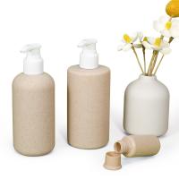 China 30ml-500ml Wheat Straw Biodegradable Shampoo Pump Bottle - Eco-Friendly Cosmetic Packaging with Food-Grade Material for sale