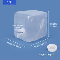 China Custom Size Accepted 20L Outdoor Collapsible Jerry Can Water Container With Plastic Tap for sale
