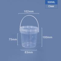 China Thickened PP 5 Gallon Plastic Buckets White Pail 0.5L to 35L Capacity Food-Grade Storage Containers for sale