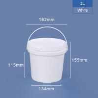 China 2L Polypropylene Plastic Popcorn Bucket with Lid - Food Grade PP Storage Container 0.5L to 35L Capacity for sale