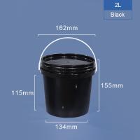 China 2L Polypropylene Plastic Popcorn Bucket with Lid - Food Grade PP Storage Container 0.5L to 35L Capacity for sale