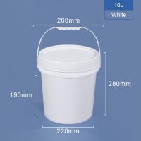 China Polypropylene PP Plastic Beer Buckets 10 Litre Translcuent Grey black for sale