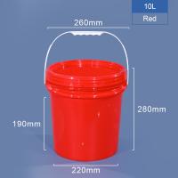 China Polypropylene PP Plastic Beer Buckets 10 Litre Translcuent Grey black for sale