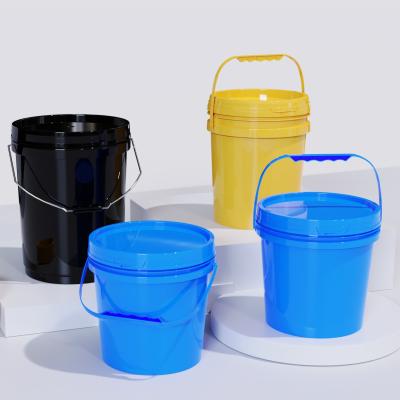 China 15 Liter Recycled PP Food Grade Bucket with Secure Lid for Beverage Storage | 0.5L to 35L Capacity Options for sale