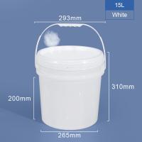 China 15 Liter Recycled PP Food Grade Bucket with Secure Lid for Beverage Storage | 0.5L to 35L Capacity Options for sale