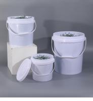 China 5-Gallon Screw Lid Plastic Pail with Handles - Extra Thick PP Material for Industrial Storage and Transport for sale