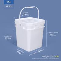 China 5 Gallon Polypropylene Transparent Plastic Bucket with Lid - Food Grade Storage Container for Dry and Liquid Products for sale