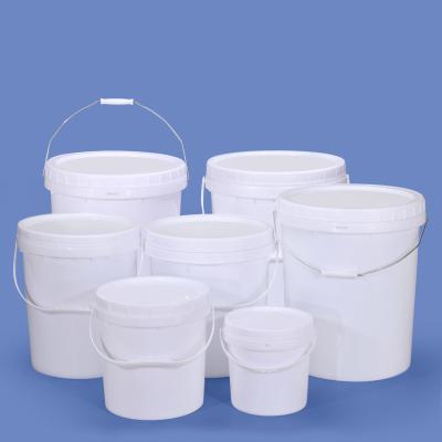 China Wholesale Round Durable 5L 10L 20L 5Gal Plastic Bucket with Screw Top for Food Storage for sale