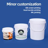 China Wholesale Round Durable 5L 10L 20L 5Gal Plastic Bucket with Screw Top for Food Storage for sale