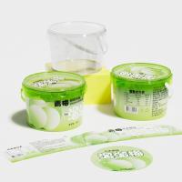 China Plastic Food Storage Buckets With Lids 300ml 500ml 1L 2L Food Grade Transparent Bucket For Fruit for sale