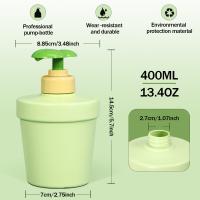 China Umetass Green Children's Plastic Shampoo Bottle With Pump Travel Shampoo And Conditioner Bottle for sale