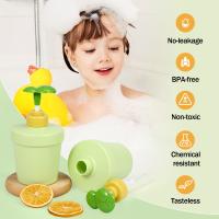China Umetass Green Children's Plastic Shampoo Bottle With Pump Travel Shampoo And Conditioner Bottle for sale