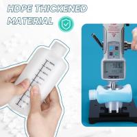 China Food Grade HDPE Narrow Neck Plastic Bottle with Scale Line - 100ml to 1000ml Medicine Liquid Packaging Container for sale