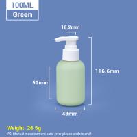 China Travel Size 100ml 3.4oz Plastic Shampoo Bottles with Pump Cap for sale