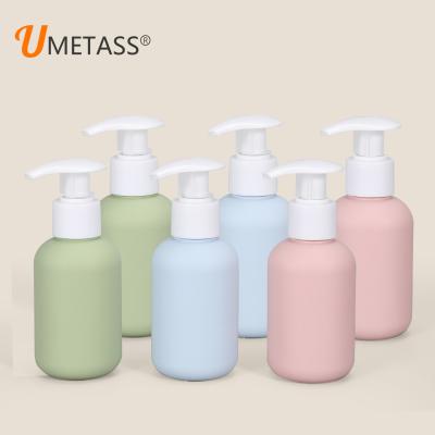 China 100ml Avocado Green Plastic Lotion Bottle With Flip Top Cap for sale