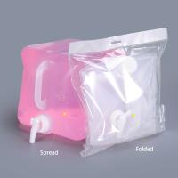 China Eco-Friendly 3L Water Container Folding Collapsible Plastic Jerry Can with Faucet Lid for sale