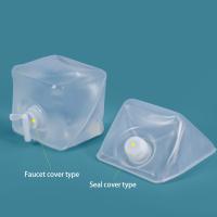 China Eco-Friendly 4L Water Clear Container Soft Collapsible Plastic Jerry Can with Faucet Lid Seal Lid for sale