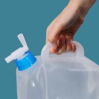 China Eco-Friendly 4L Water Clear Container Soft Collapsible Plastic Jerry Can with Faucet Lid Seal Lid for sale