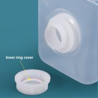 China Eco-Friendly 4L Water Clear Container Soft Collapsible Plastic Jerry Can with Faucet Lid Seal Lid for sale