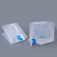 China 5L LDPE Large Transparent Collapsible Jerry Cans with Handle Portable Outdoor Water Bag For Camping Hiking for sale