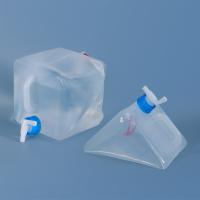 China 5L LDPE Large Transparent Collapsible Jerry Cans with Handle Portable Outdoor Water Bag For Camping Hiking for sale